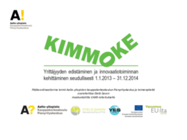 23.1.2014 Laura Raitio: Kimmoke ja yrittäjyyskasvatus Etelä-Savossa