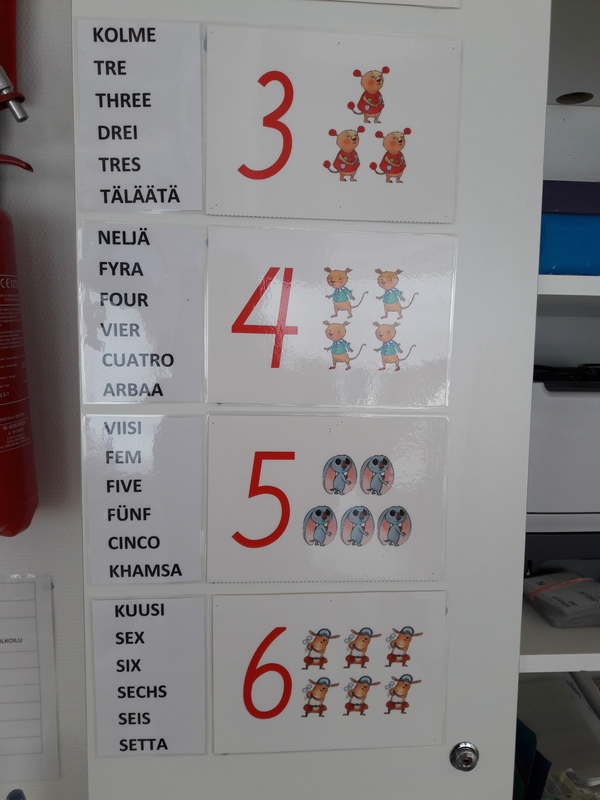 Numerot eri kielillä