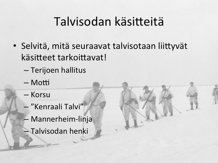 Talvisodan käsitteitä