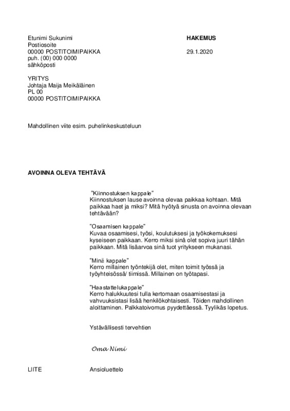 Opintopolku.fi Hakemus