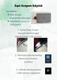 Easi-scope käyttöohje