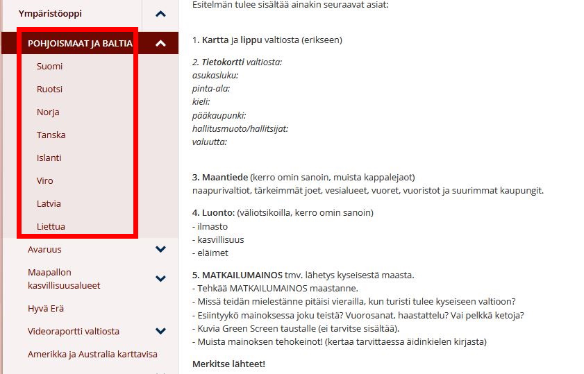 1. Sivusto pohjaksi
