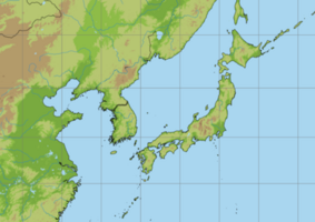 Japani (korkeuskäyrät)