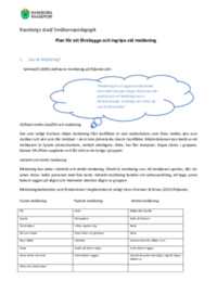 Raseborgs plan för förebyggande av mobbning